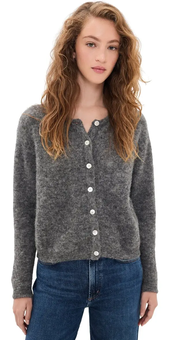 American Vintage Vitow Cardigan - Acier Chine