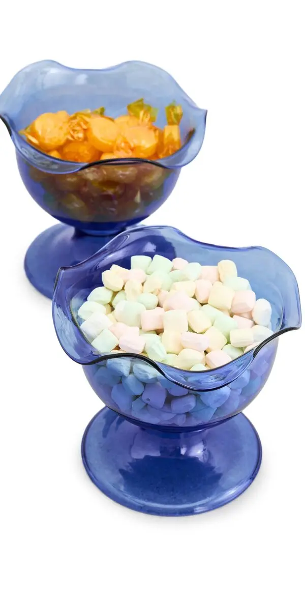 TIZO DESIGN Glass Bowl Set - Blue