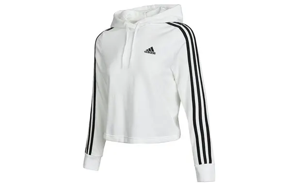 Adidas 3-stripes Cropped Hoodie