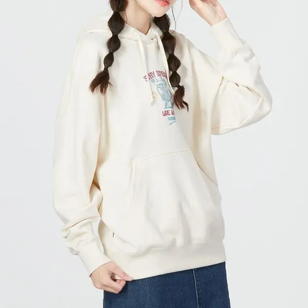 PUMA Graphic Oversized Hoodie - White/red/blue