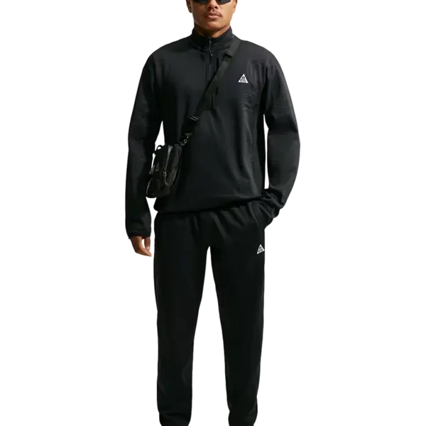 Nike X Wolf Grid Therma-fit 1/2-zip T-shirt - Black/summit White