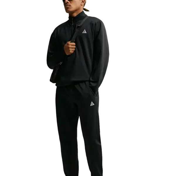 Nike X Wolf Grid Therma-fit 1/2-zip T-shirt - Black/summit White