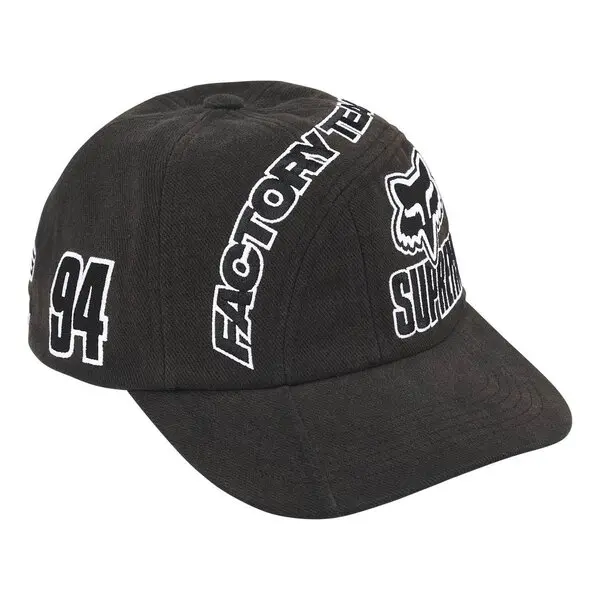 Supreme X Fox Racing 6-panel - Black