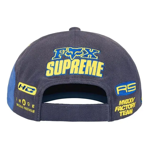 Supreme X Fox Racing 6-panel Cap - Navy