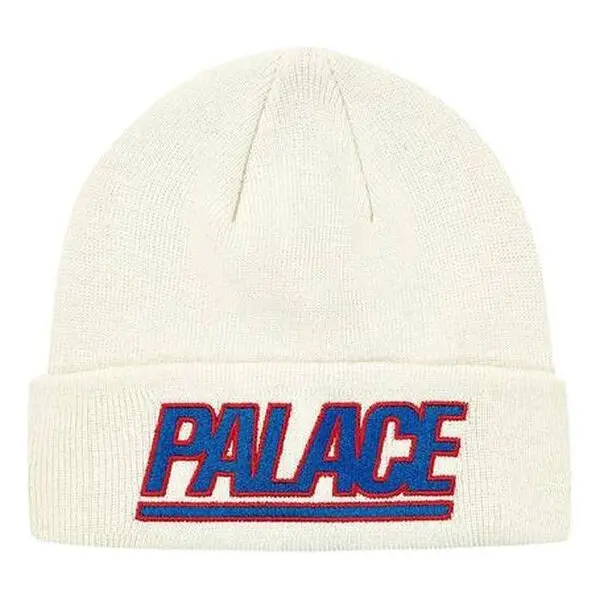 PALACE Embroidered Logo Beanie - White