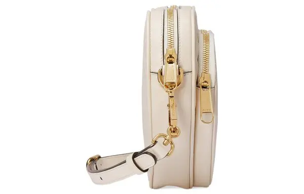 Gucci Interlocking G Mini Heart Shoulder Bag - White