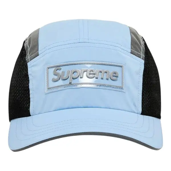 Supreme Side Mesh Camp Cap - Light Blue