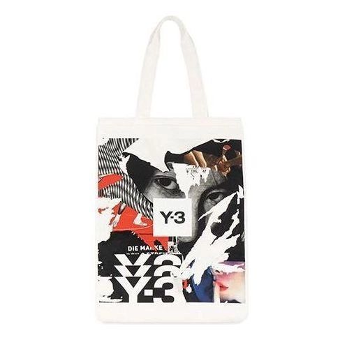 Adidas Y-3 Ch1 Graphic Print Tote Bag - White