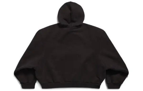 Balenciaga Unity Sports Icon Boxy Zip-up Hoodie - Black