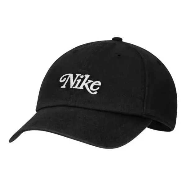Nike Heritage 86 Washed Strapback Golf Hat - Black