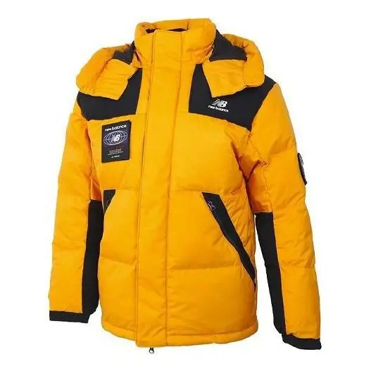 NEW BALANCE Down Parka Jacket - Orange/black