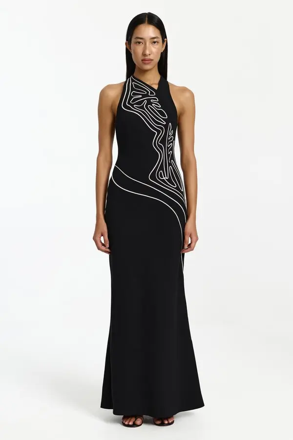 Significant Other Vhari Gown Maxi Dress - Black