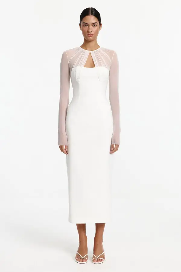 Significant Other Clementine Long Sleeve Dress By - Ivory