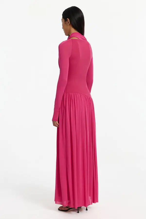 Significant Other Nirvana Long Sleeve Maxi Dress - Fig