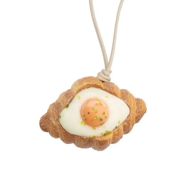 ABSURDE Croissant With Egg Bag Charm