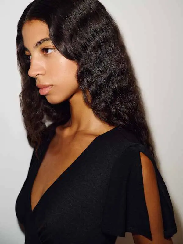 REFORMATION Cosette Knit Top - Black
