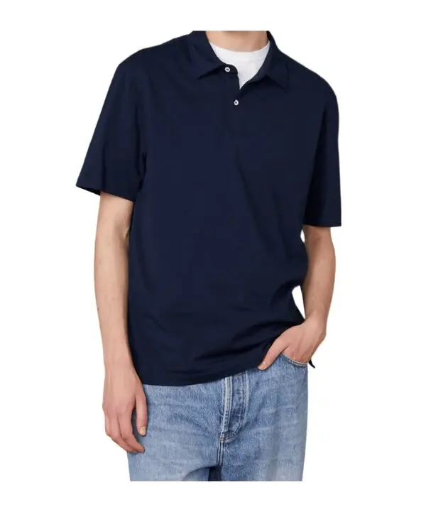 Officine Générale Short-sleeved Polo Shirt - Black