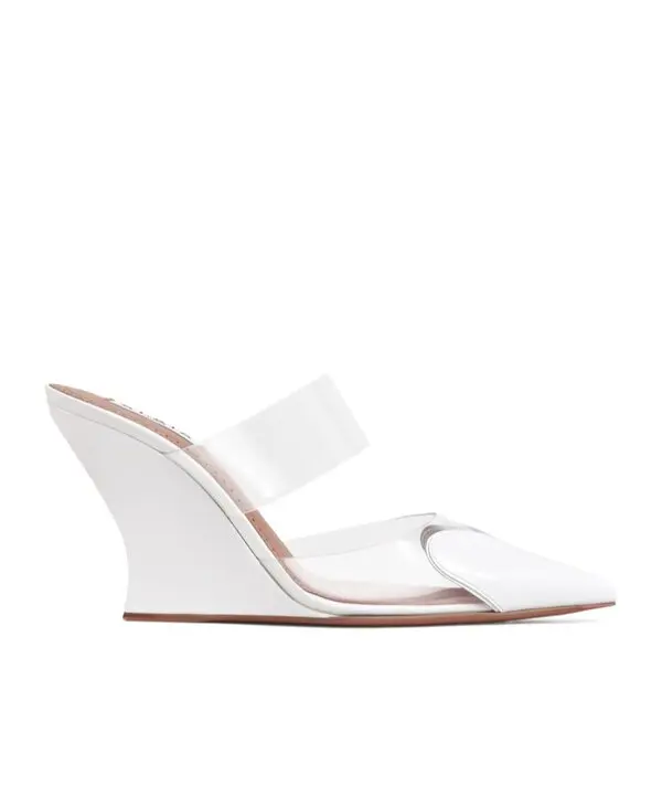 Alaïa Le Cœur Wedge Sandals - White