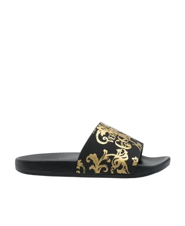 Versace Baroque-print Slides