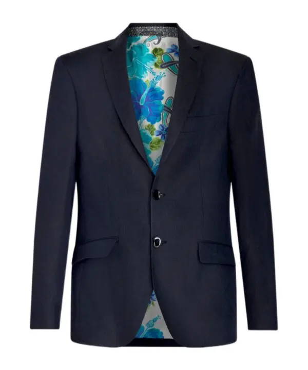 Etro Floral Printed Single-breasted Blazer - Black