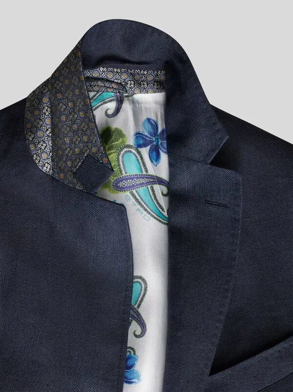 Etro Floral Printed Single-breasted Blazer
