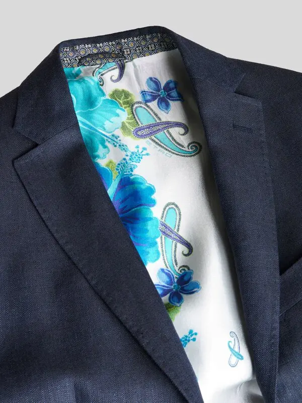 Etro Floral Printed Single-breasted Blazer
