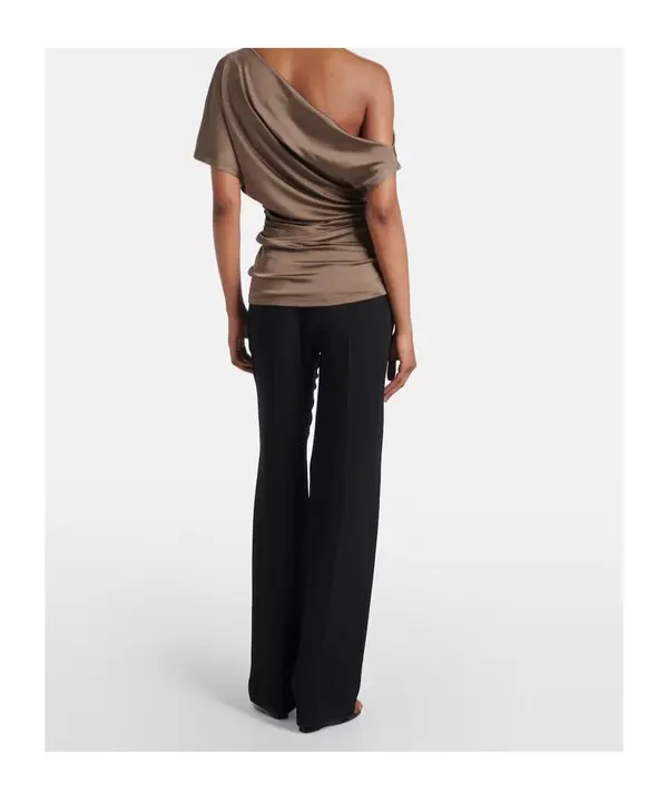 Tove Edel Ruched Draped Jersey Top