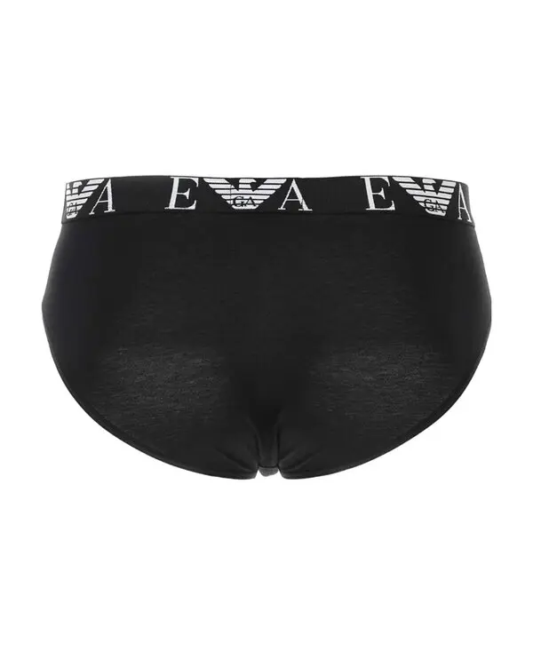 Emporio Armani Two Pack Logo Waistband Briefs