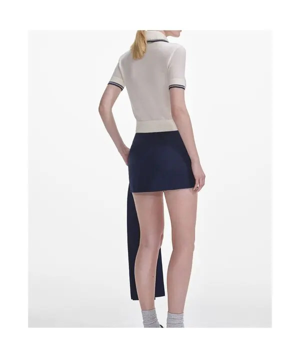 SELF-PORTRAIT Knit Sp Polo Top