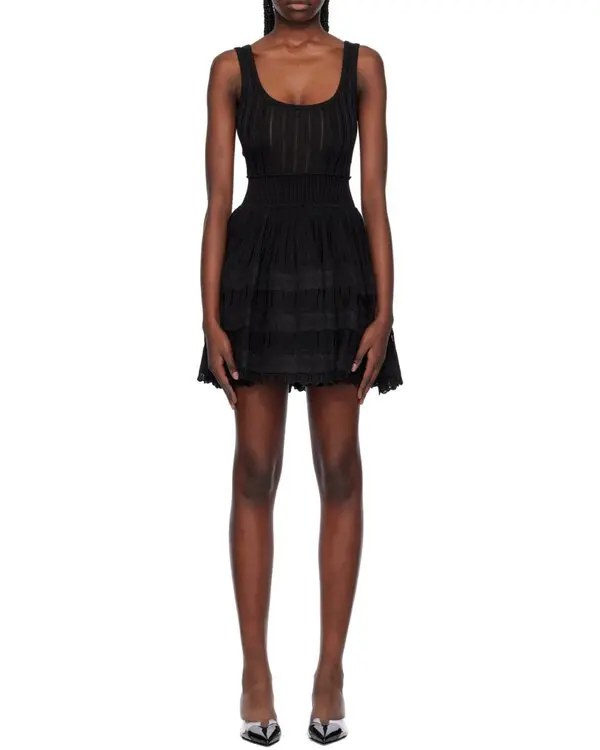 Alaïa Shiny Crinoline Mini Dress