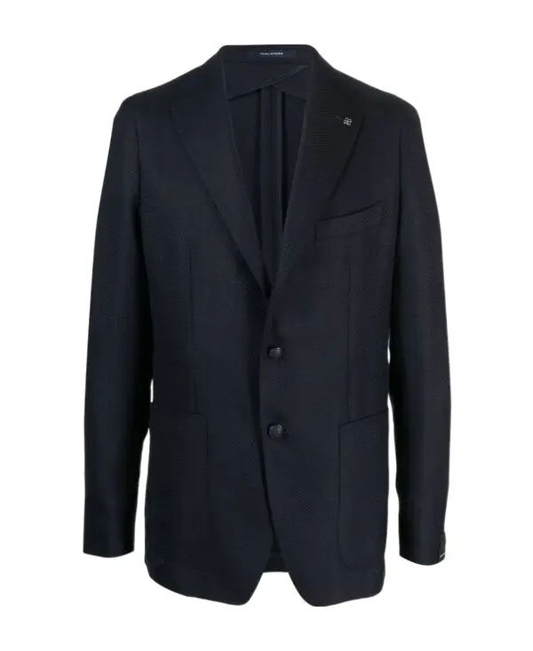 Tagliatore Long-sleeved Suit Coat - Black