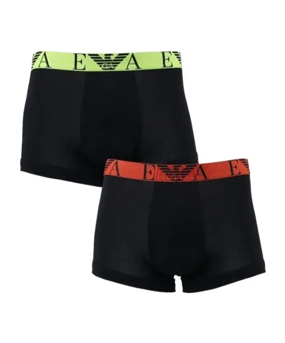 Emporio Armani Logo-waist Boxer Briefs - Black