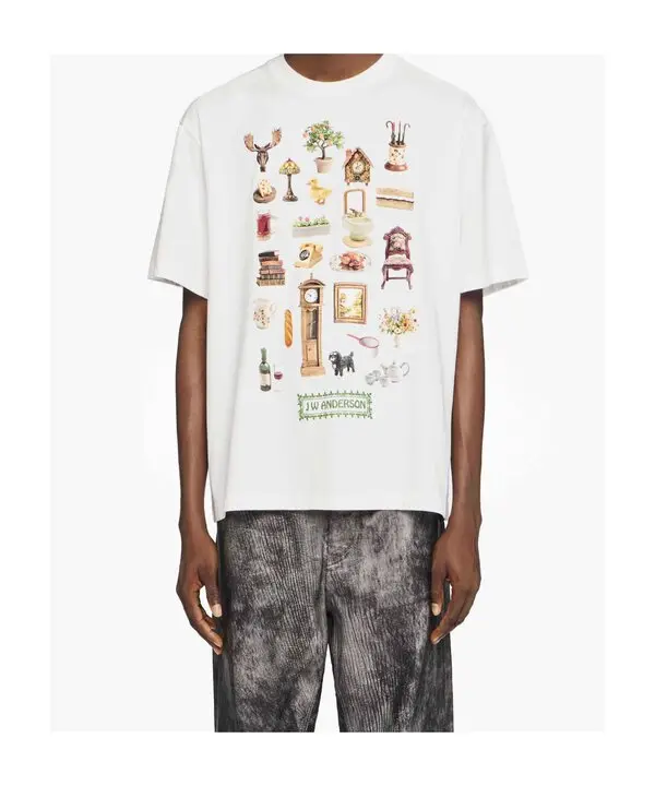 J.W.ANDERSON Jw Anderson Diorama-printed T-shirt - White