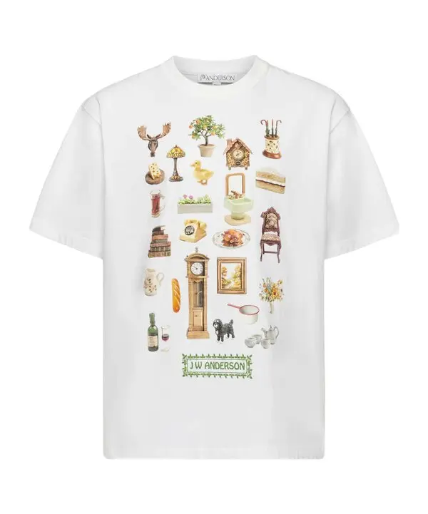 J.W.ANDERSON Jw Anderson Diorama-printed T-shirt - White