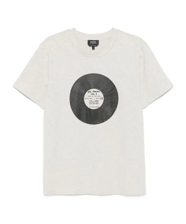 A.p.c. Vinyl Crewneck T-shirt - White