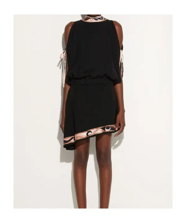 Emilio Pucci Pattern-printed Cape Blouse