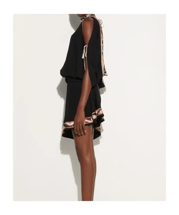 Emilio Pucci Pattern-printed Cape Blouse