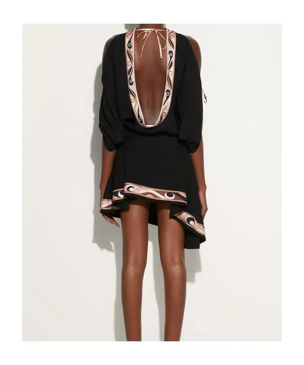 Emilio Pucci Pattern-printed Cape Blouse