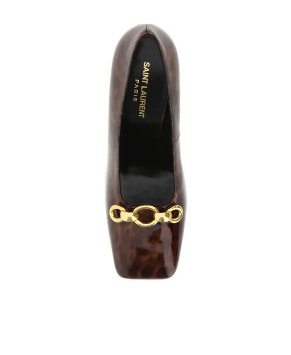 Saint Laurent Silvana Square Toe Pumps