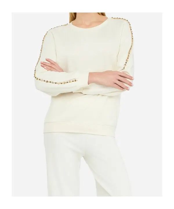 Liu Jo Embellished Crewneck Sweatshirt