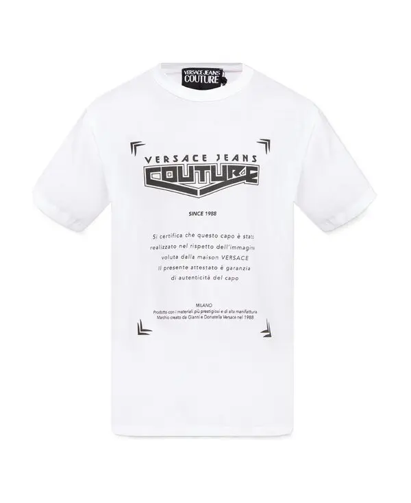 Versace Logo Statement T-shirt - White