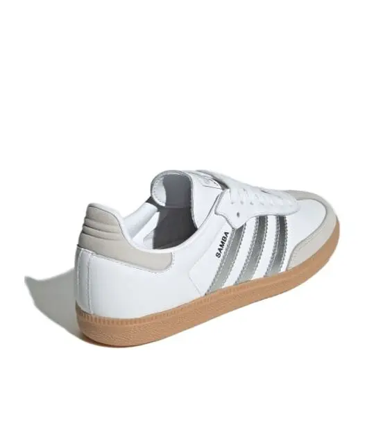 ADIDAS ORIGINALS Samba Og Lace-up Sneakers - Cloud White/silver/gray