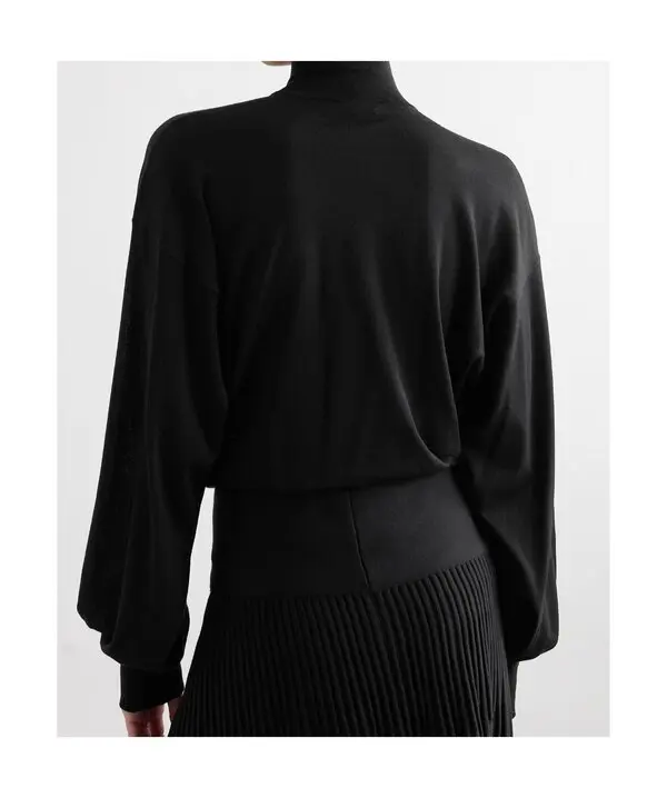 Alaïa Turtleneck Long-sleeve Bodysuit