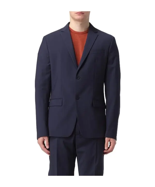 Calvin Klein Two-button Wool Jacket - Black