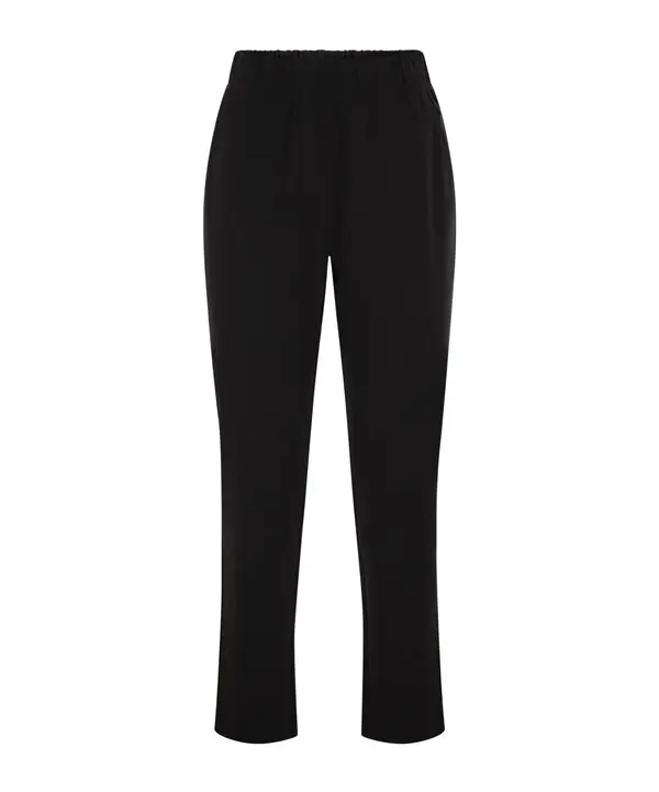 Max Mara Delfo Elasticated-waist Trousers - Black