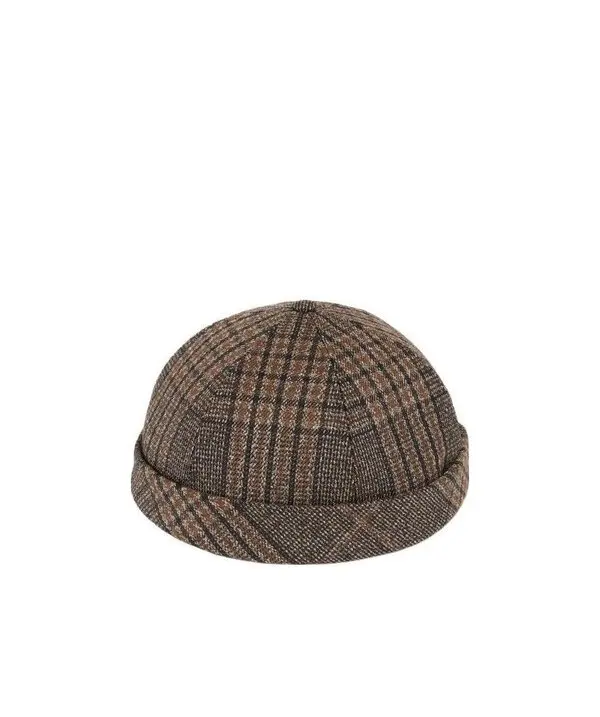 Gucci Check Cotton Double G Hat - Brown