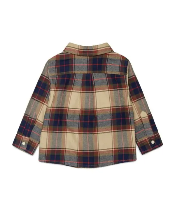 Dsquared2 Check-pattern Logo-plaque Shirt