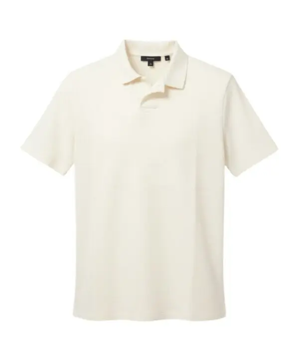 Vince Short Sleeve Polo Shirt - White