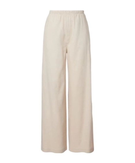 Max Mara Destino Linen-blend Wide-leg Silhouette - Beige