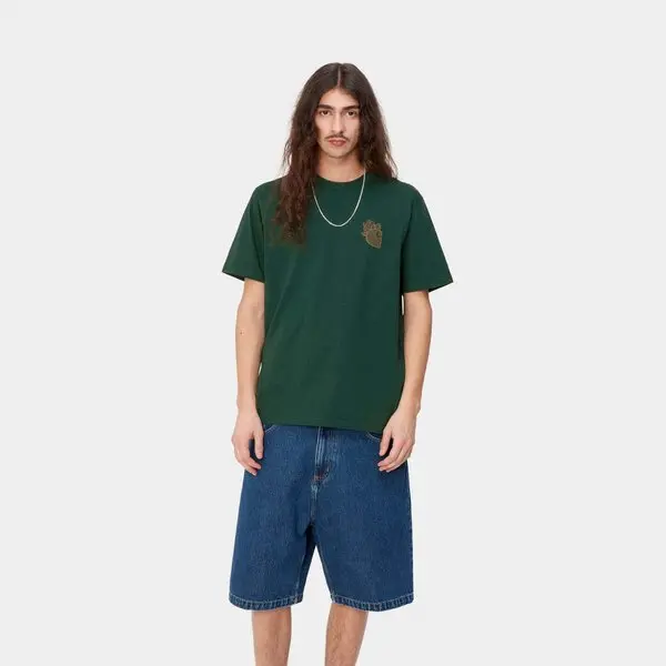 Carhartt Work In Progress T-shirt With Round Neck And Short Sleeves - Green
